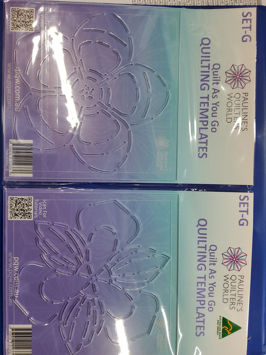 Qayg quilting templates set G – Know-How Sewing Essentials