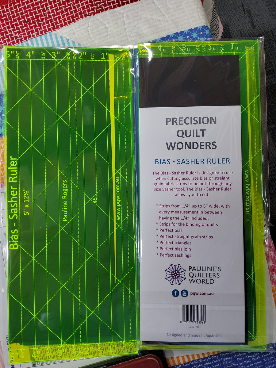 Bias sasher ruler – Know-How Sewing Essentials